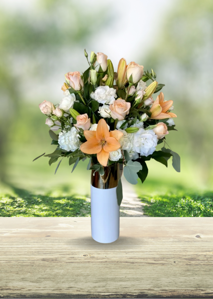 Rustic Double Orchids Flower Arrangements In Redwood City, CA