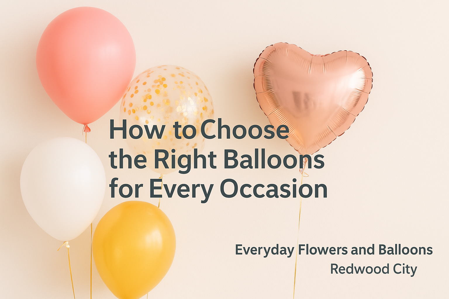 How to Choose the Right Balloons for Any Occasion | Everyday Flowers ...